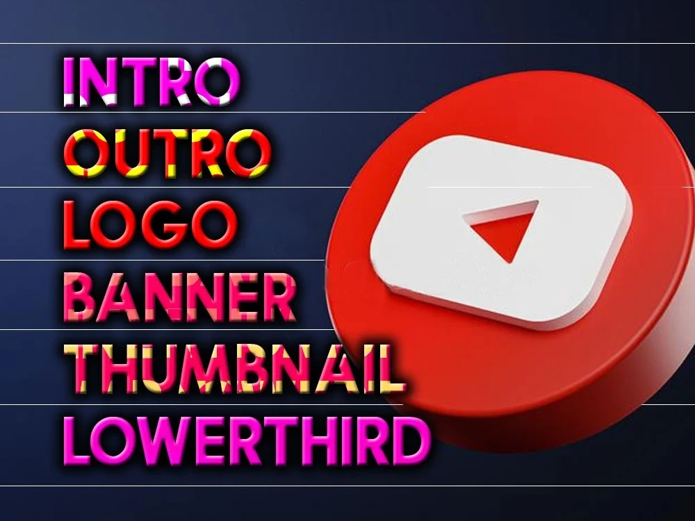 An eye-catching intro, outro, logo and banner for your youtube channel ...