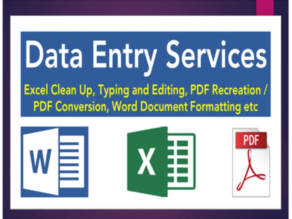 Accurate data Entry work in 2 hours | Upwork