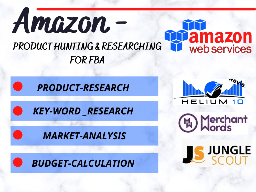 Amazon fba product hunting and product research private label fba | Upwork