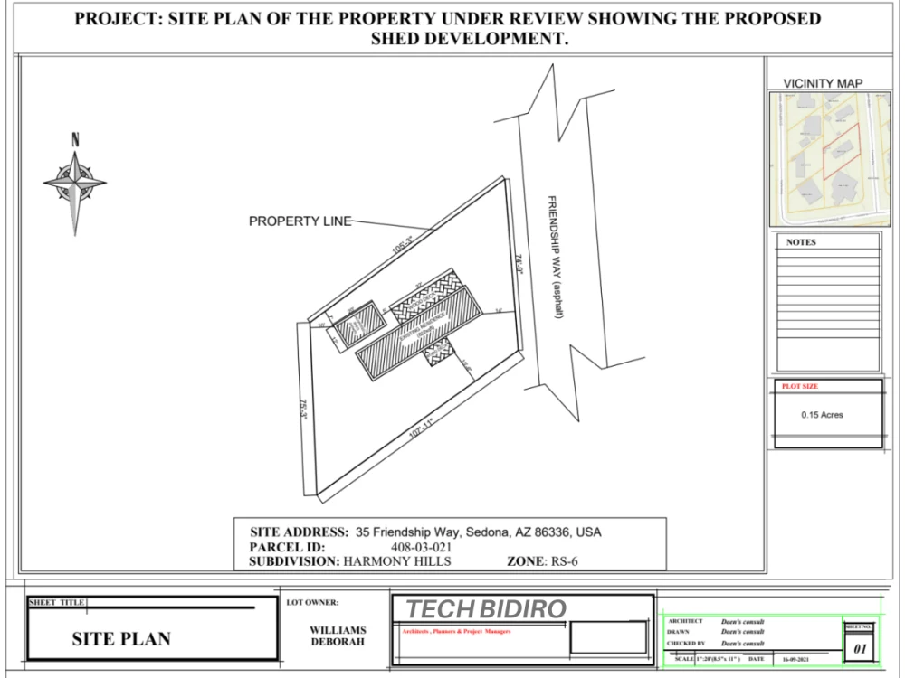 A 2D cad site plan for your real estate projects | Upwork