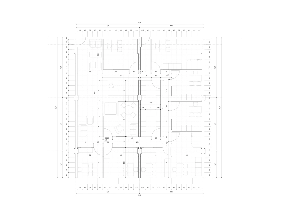 Clean propositive floor plan iterations for your internal layout ...
