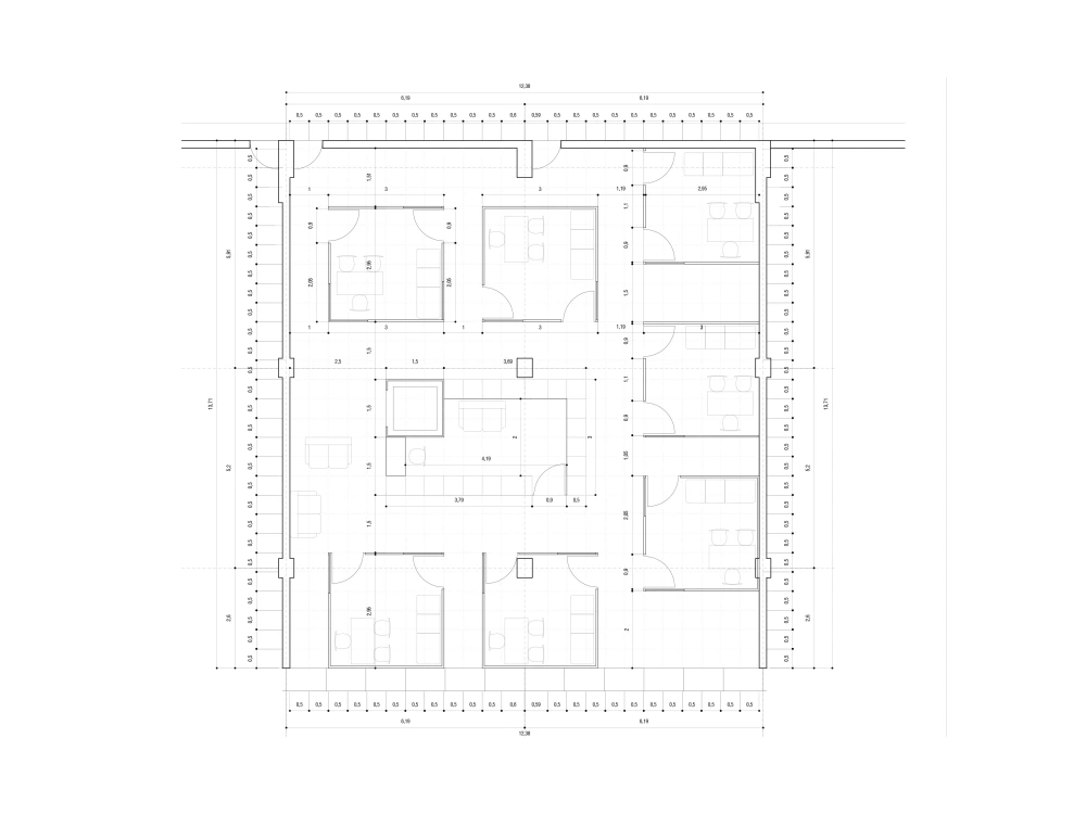 Clean propositive floor plan iterations for your internal layout ...