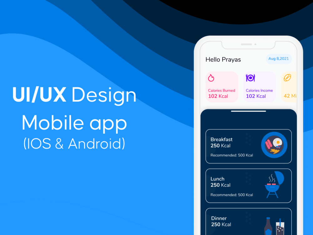 A beautiful UI/UX design of your mobile app (IOS & Android) | Upwork