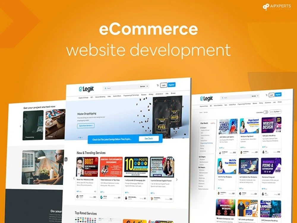 Fully responsive eCommerce website development for your business | Upwork
