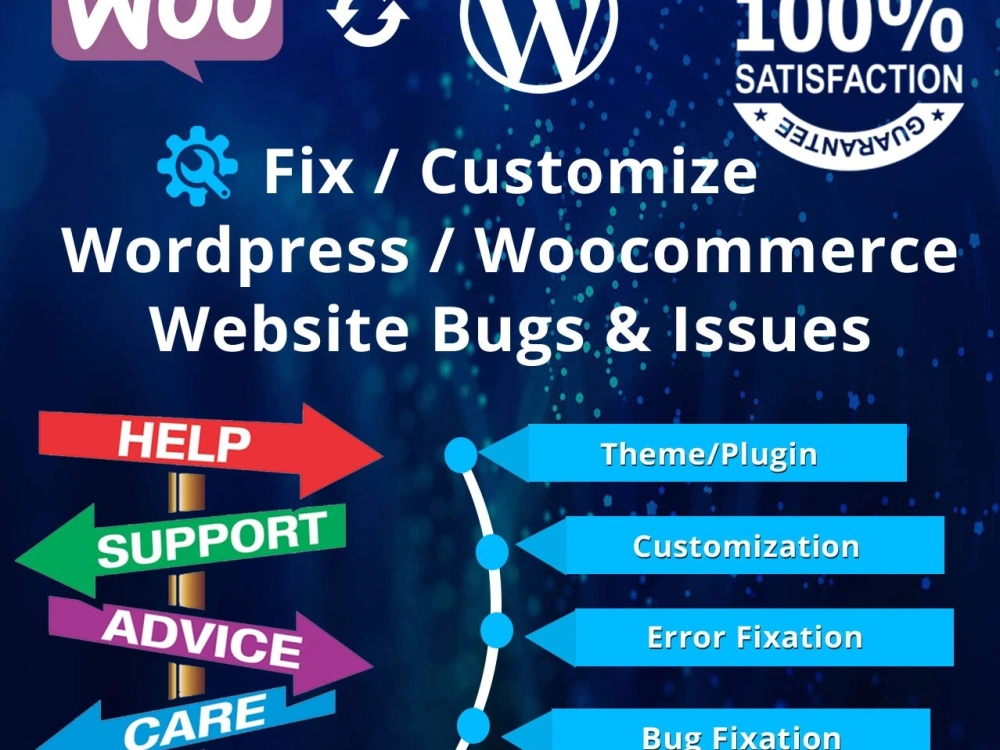 All of your customization's your bugs/issues resolved at ONE STOP SHOP | Upwork