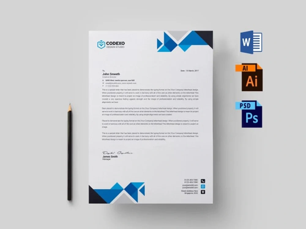 Creative letterhead, cover letter, stationery design | Upwork
