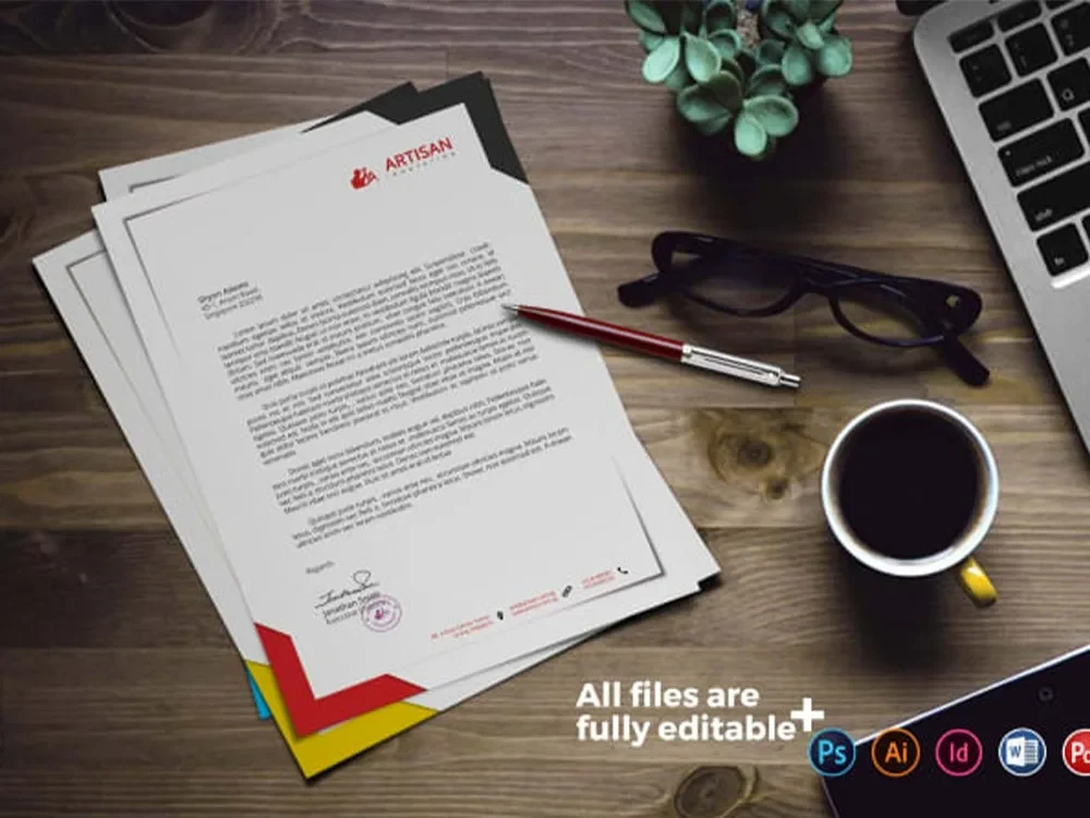 Creative letterhead, cover letter, stationery design | Upwork