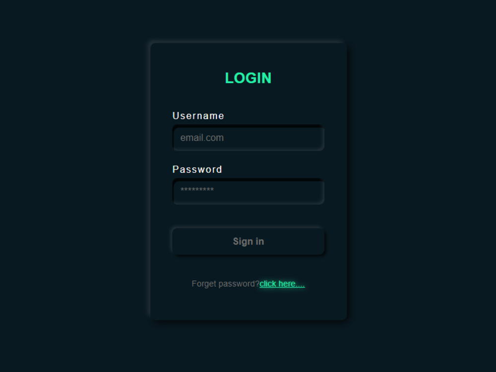 A login page with a modern look | Upwork