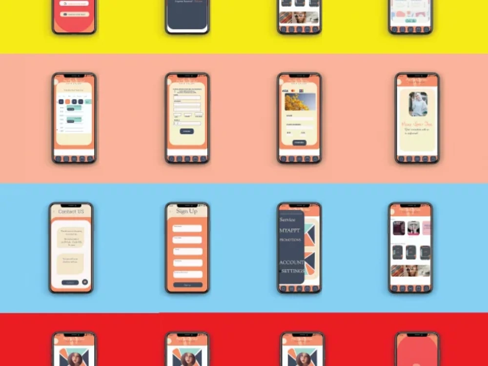 Custom UI designs mockups with UX for your mobile app | Upwork