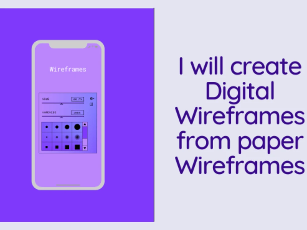 Digital wireframes created from paper wireframes | Upwork