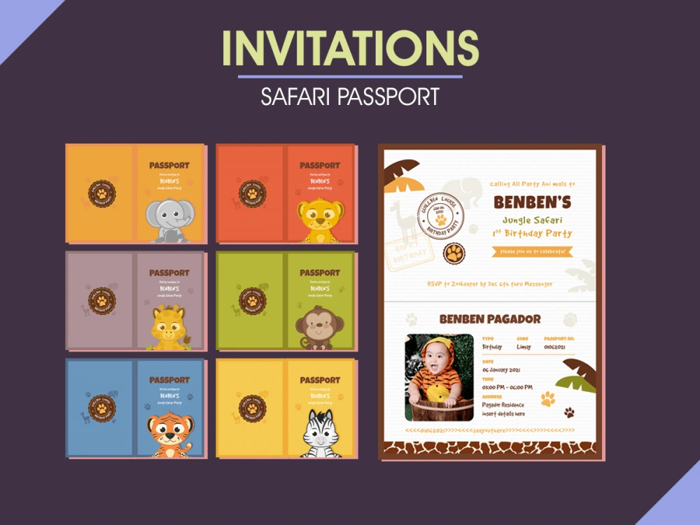 Visually appealing and colorful themed invitations | Upwork
