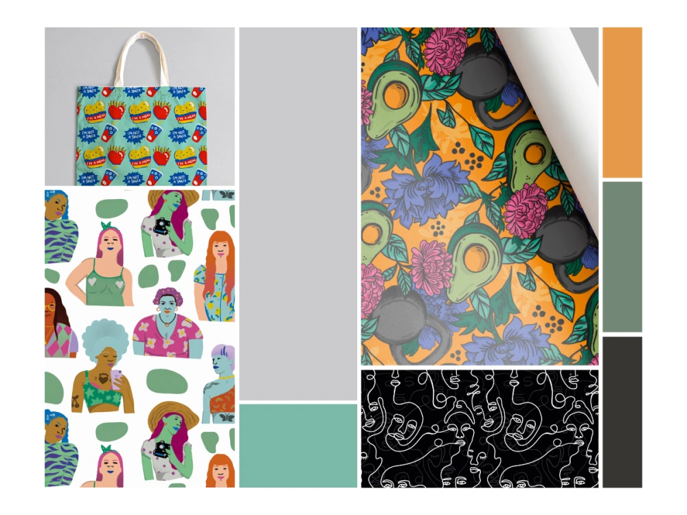 A seamless illustrated pattern for your product | Upwork