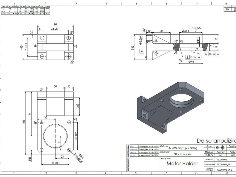 Prepared technical drawings for machining, sheet metal, and welding ...