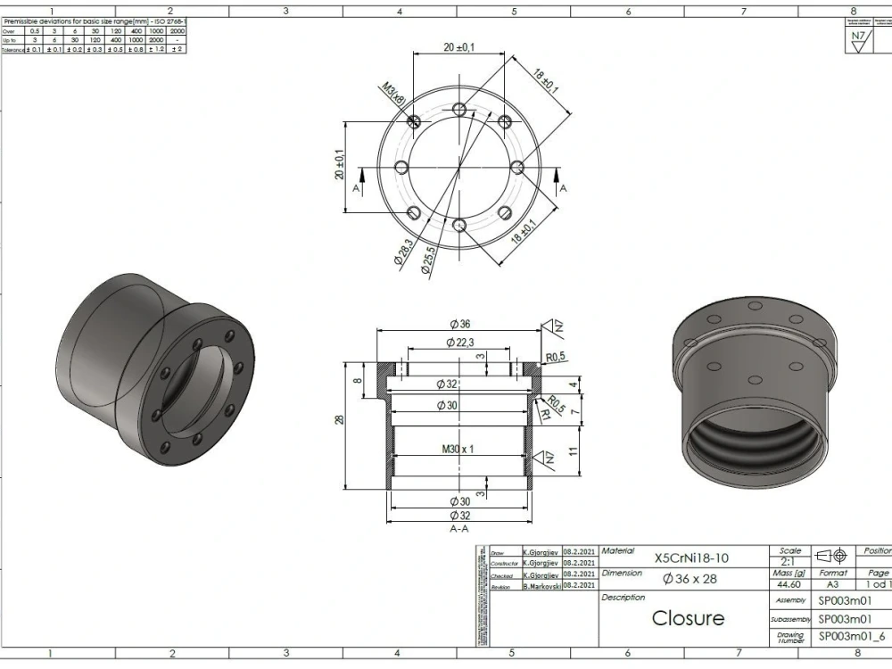 Prepared technical drawings for machining, sheet metal, and welding ...