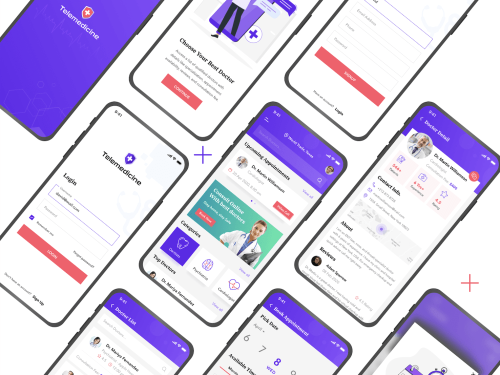 Telemedicine App | Healthcare | Telehealth | HIPPA Compliant | JDPR|EMR ...