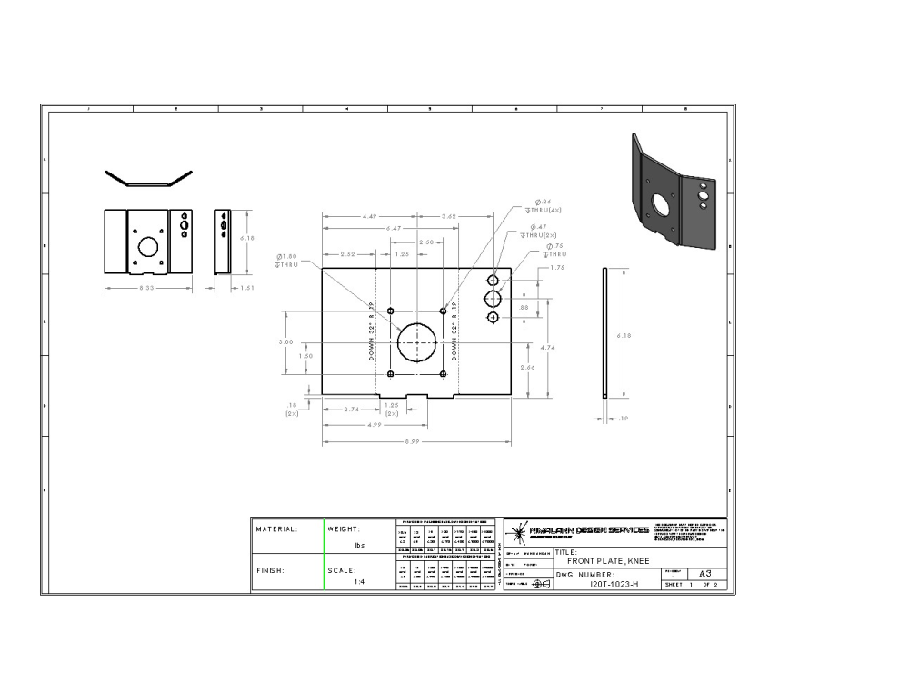 A sheet metal Fabrication Drawings for manufacturing | Upwork