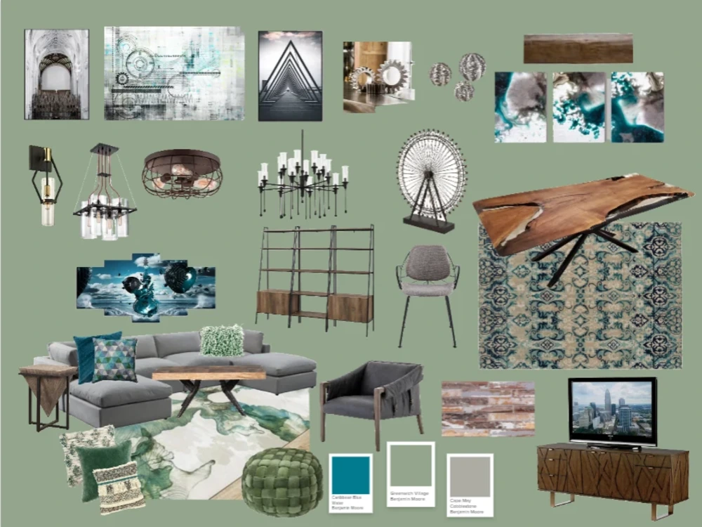 Concept boards, colors, 2D &3D designs, floor plan, shopping list ...