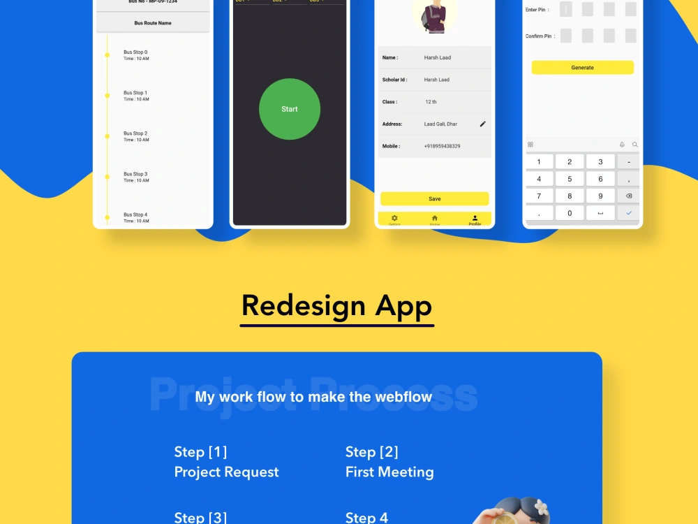 A very high-quality App UI/UX design. | Upwork