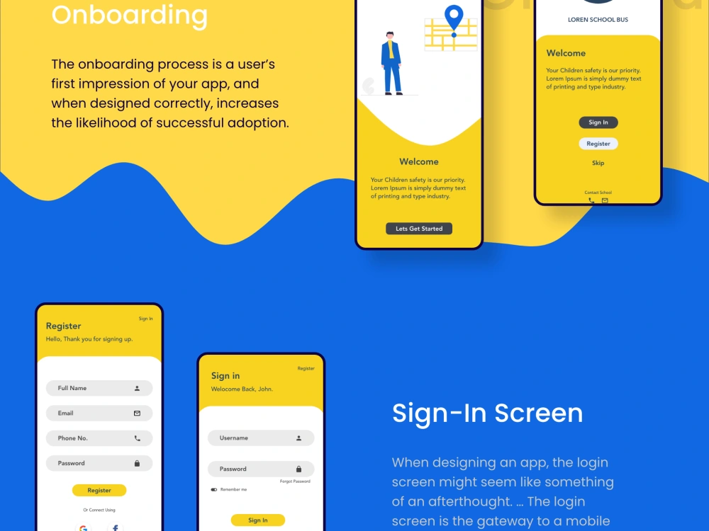 A very high-quality App UI/UX design. | Upwork