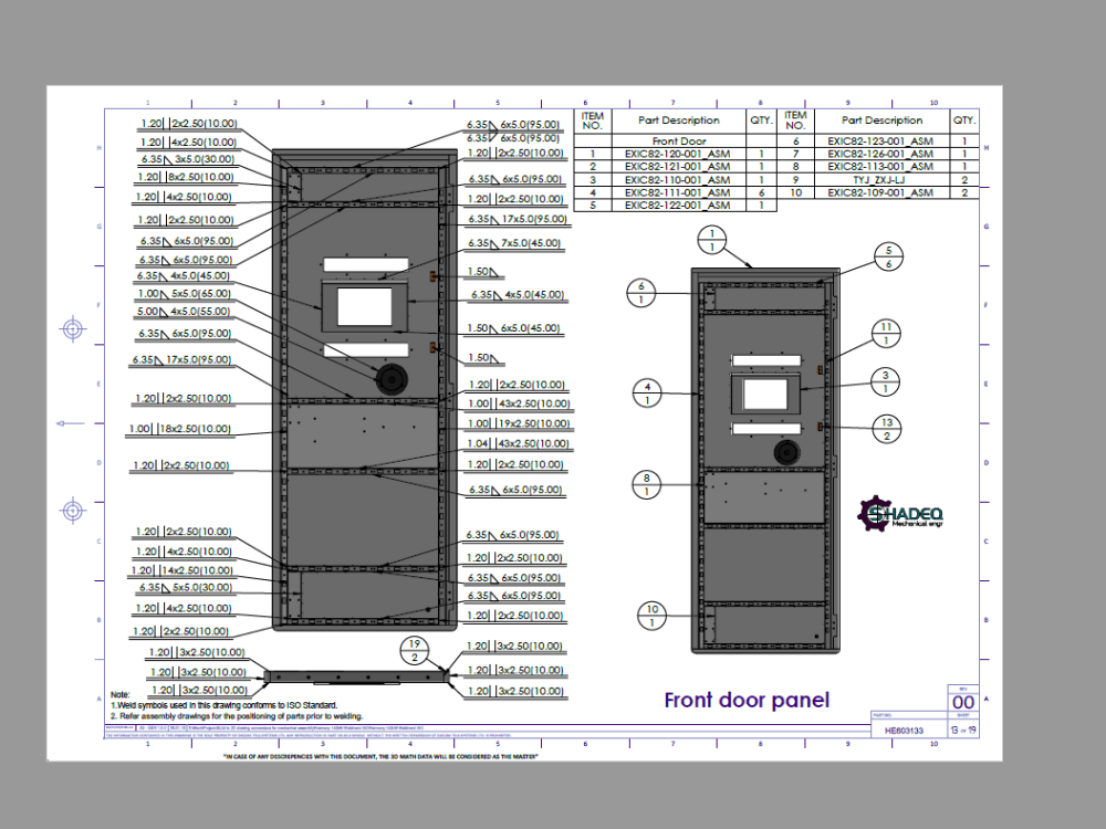 Weldment(ISO, ANSI) design for your product. | Upwork