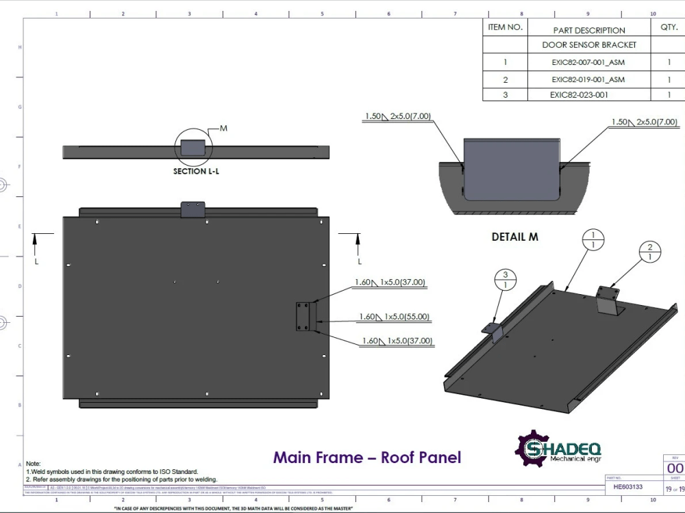 Weldment(ISO, ANSI) design for your product. | Upwork