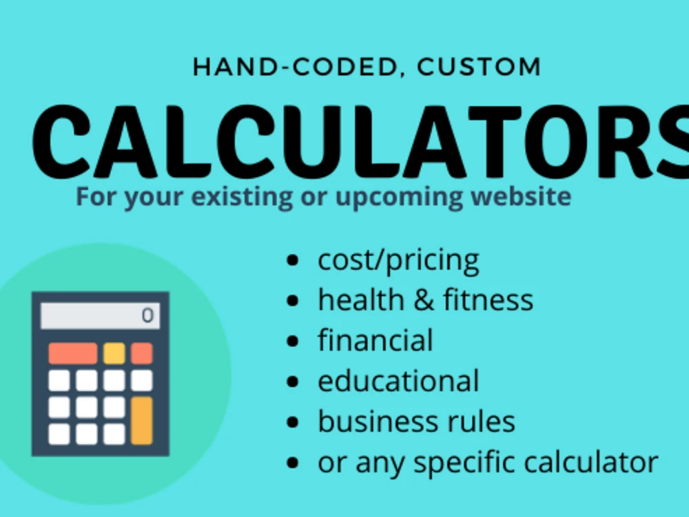 Custom web calculator for WordPress or any website | Upwork