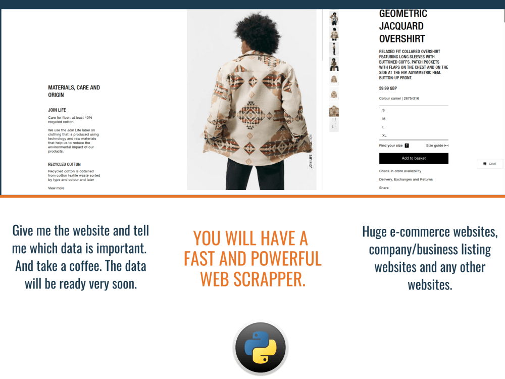 A professional web scraper script. | Upwork