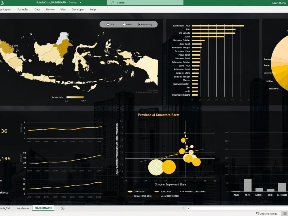 A fantastic Excel Dashboard | Upwork