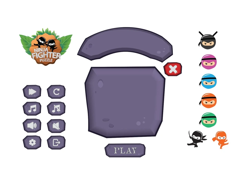 A complete game UI ,menu and logo for game design | Upwork