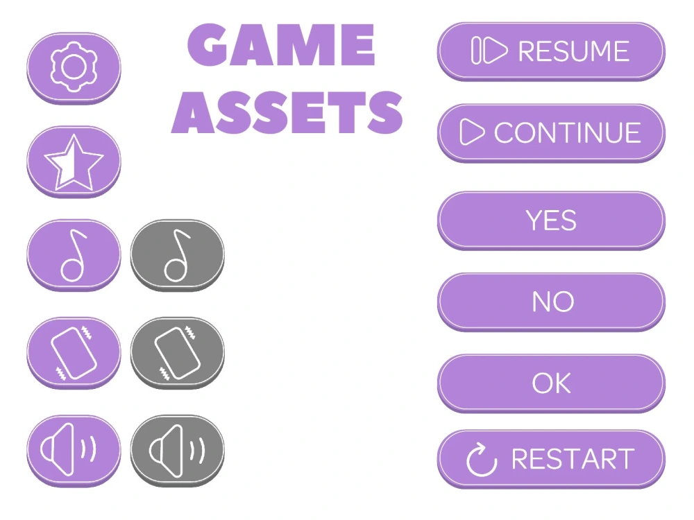 A complete game UI ,menu and logo for game design | Upwork
