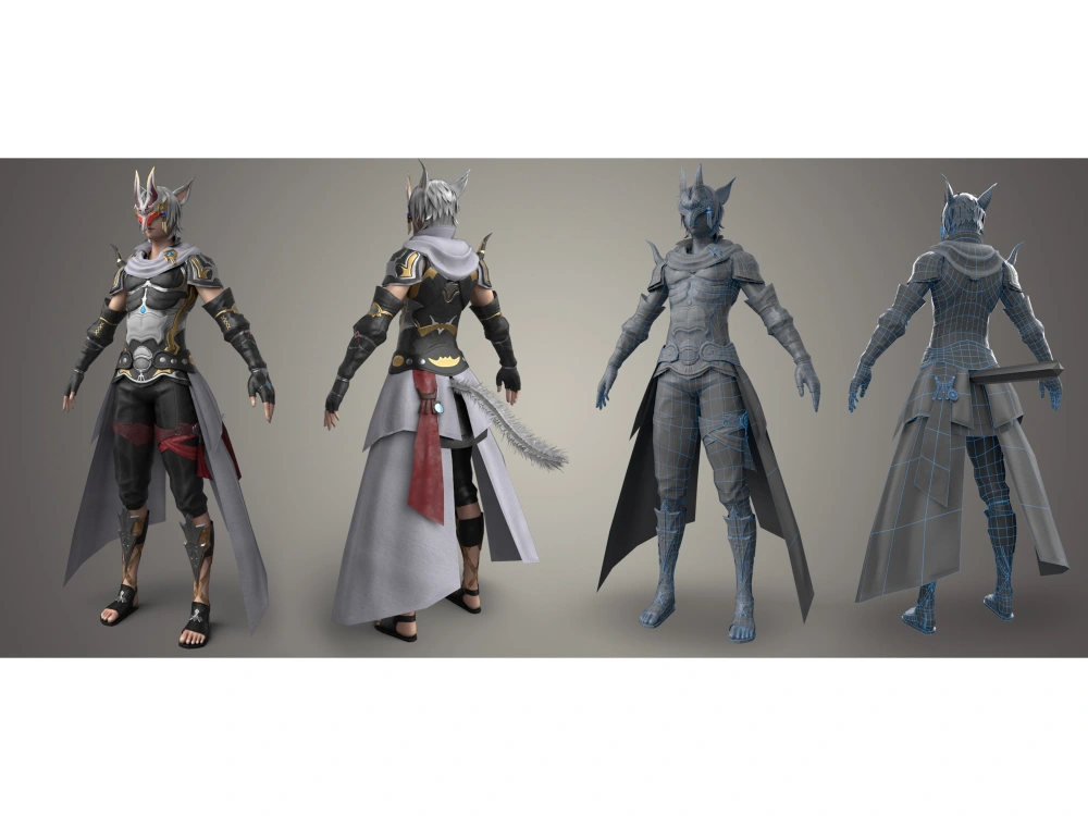 3D character model with PBR texture maps | Upwork