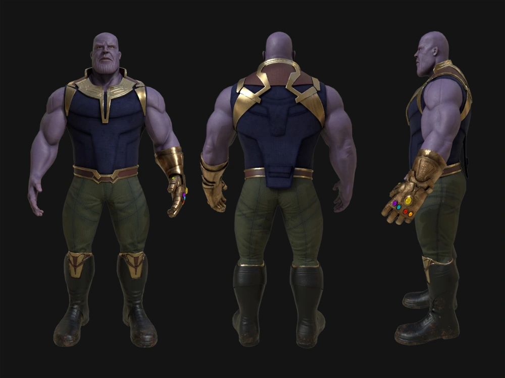 3D character model with PBR texture maps | Upwork