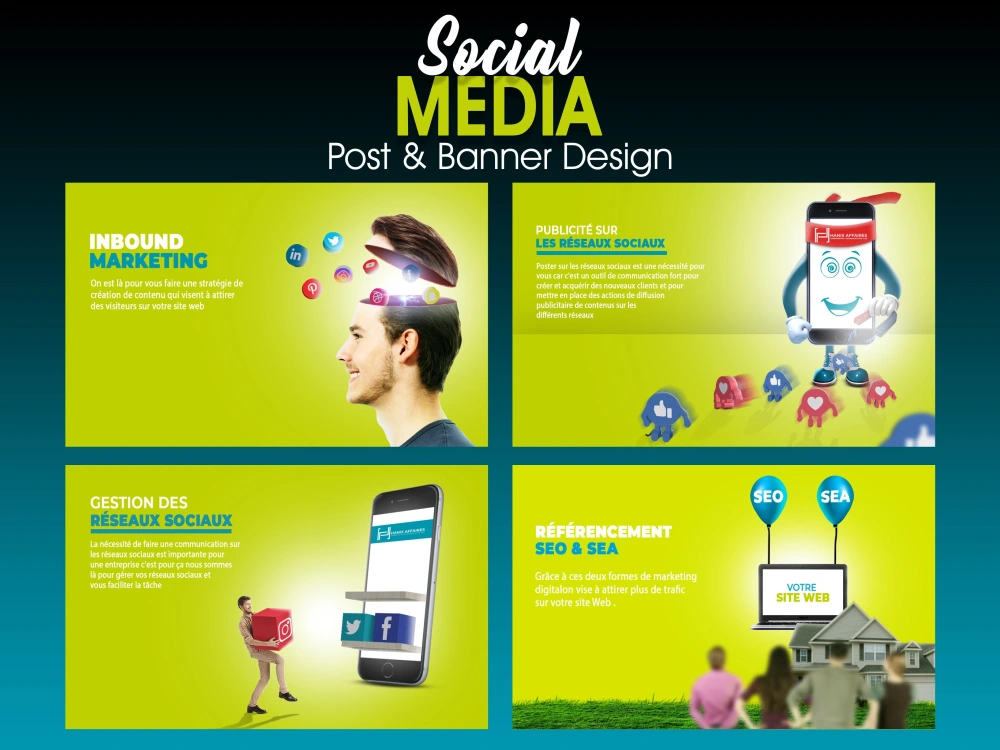 Creative social media posts,& ads design to grab more audience | Upwork