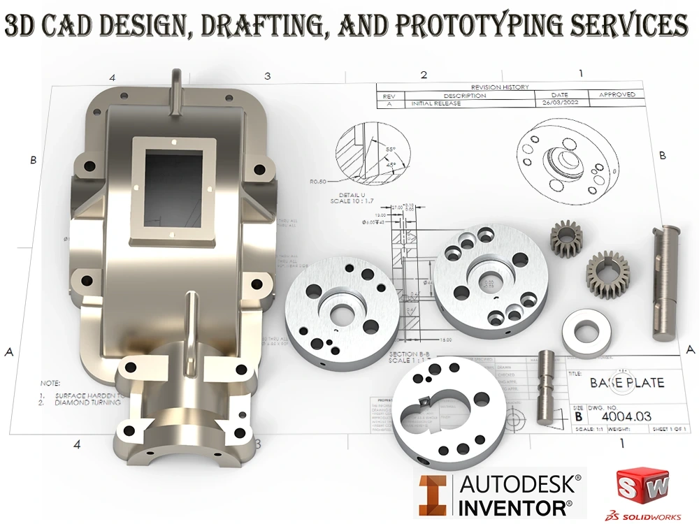 CAD models, Digital prototypes for Manufacturing. | Upwork