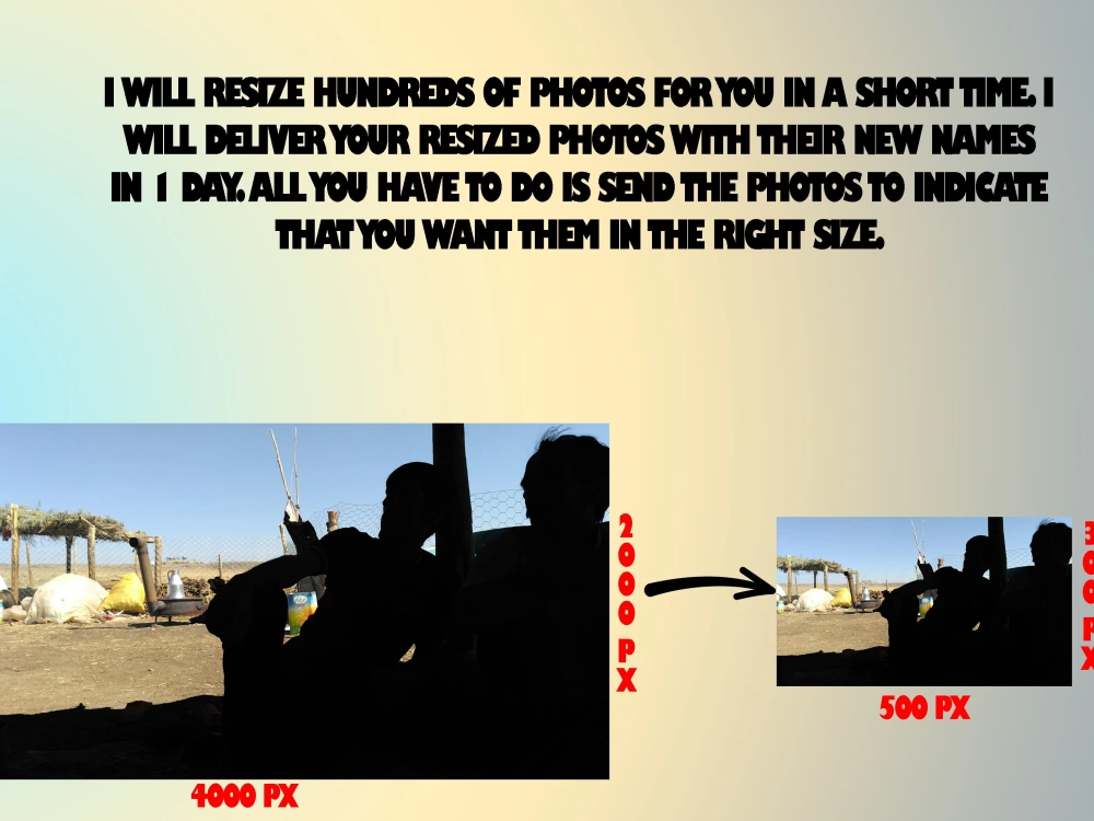 Resized multiple photos with python shortly | Upwork