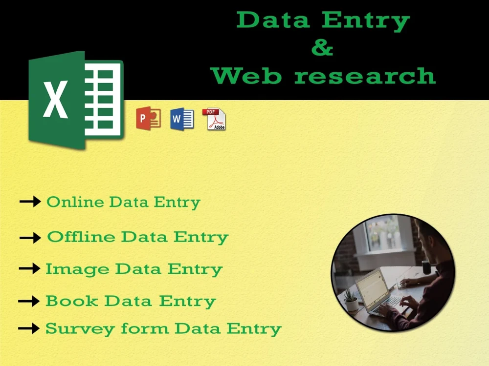 Data Entry Beginner, data entry specialist, Web Research | Upwork