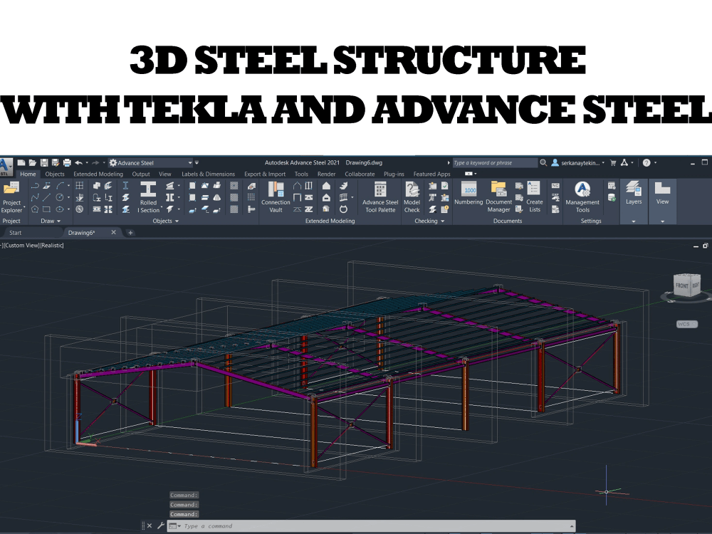 Steel structure modelling with tekla structures and advance steel | Upwork