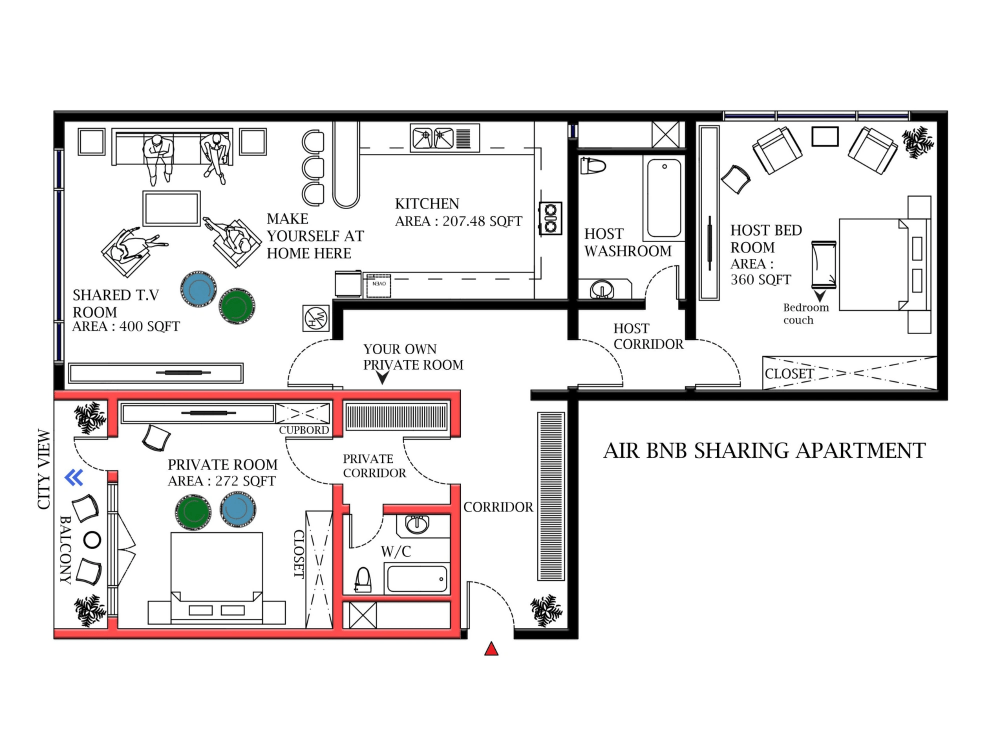 Professional & Realistic floor plan for your Airbnb listing | Upwork