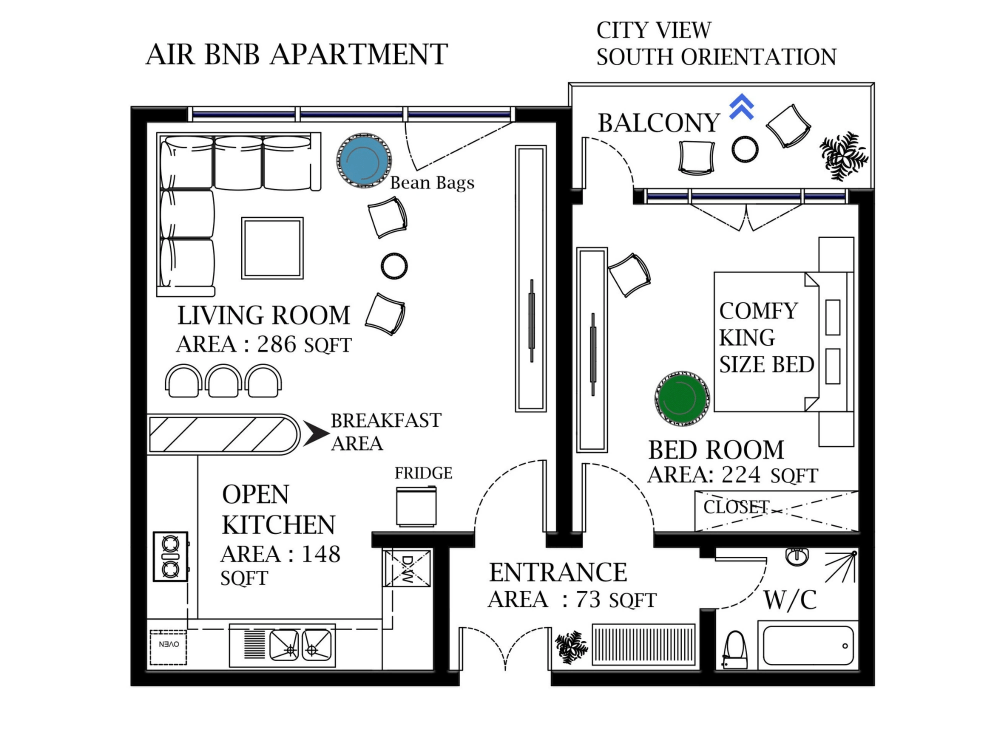 Professional & Realistic floor plan for your Airbnb listing | Upwork
