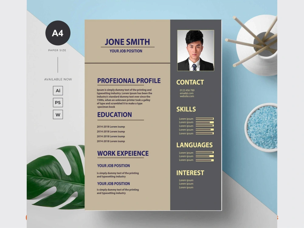 Professional resume CV cover letter, resume template design | Upwork