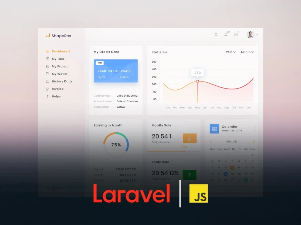 A High Quality PHP Laravel Js Web Application | Upwork