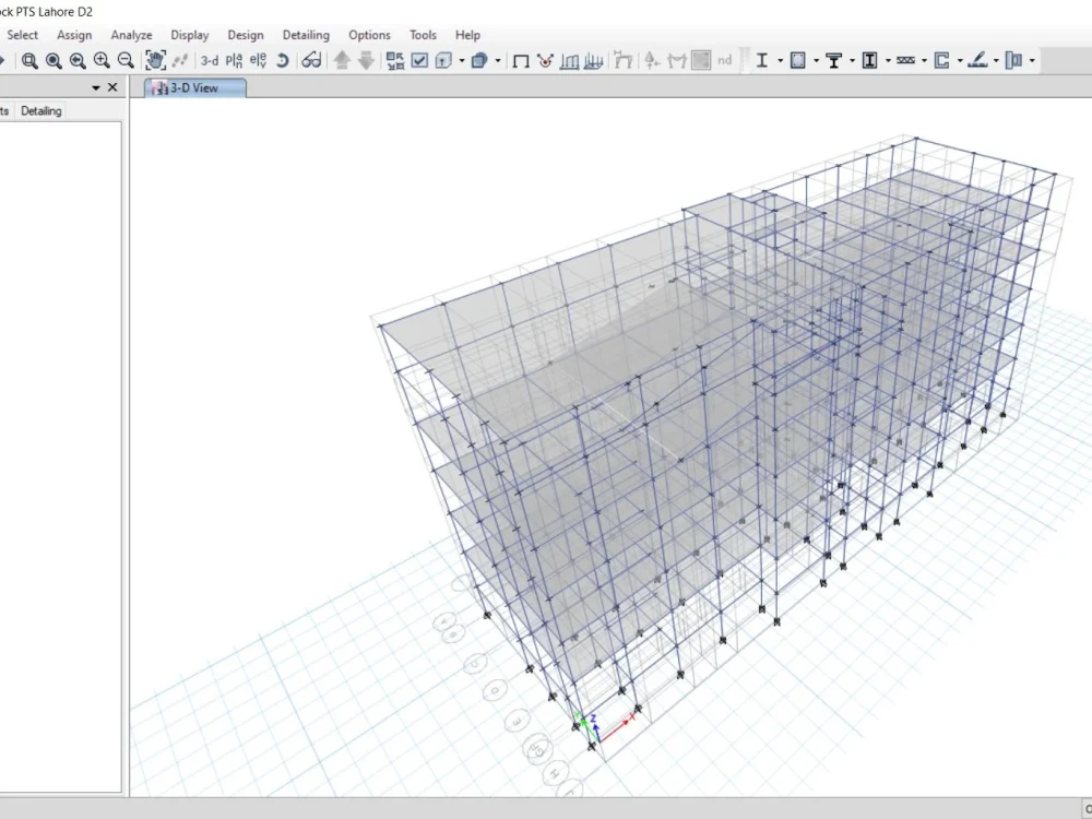Structural design and calculation of Building using ETABS Software ...