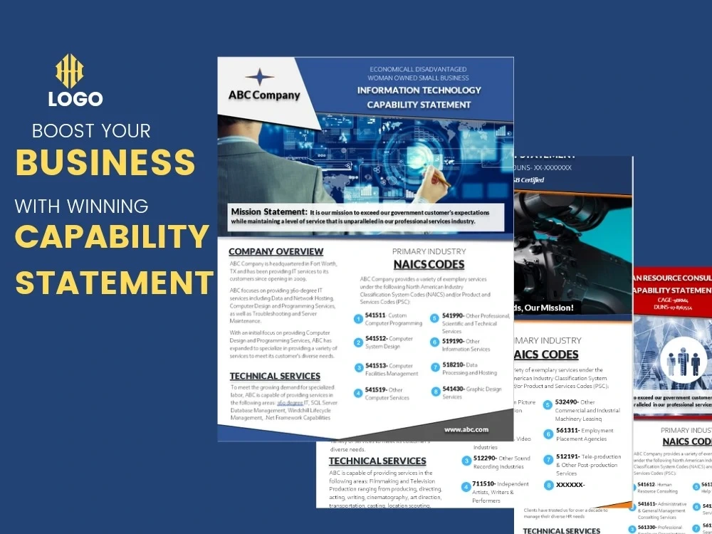 Professional Capability Statement design for your business. | Upwork