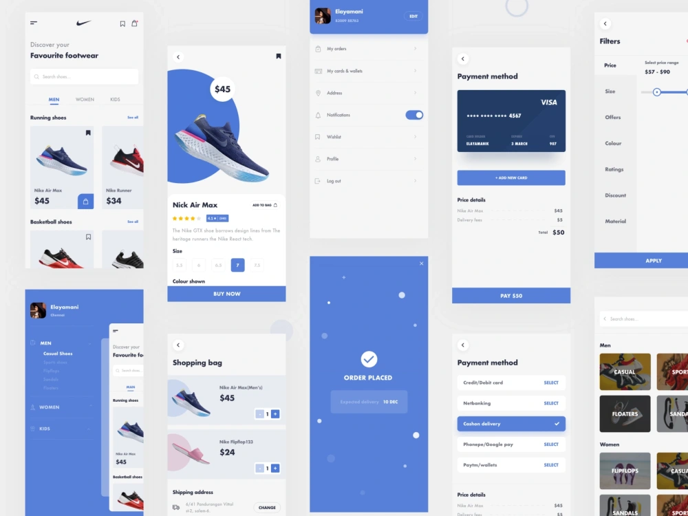 A fantastic app design for android and iOS using Figma design tool | Upwork