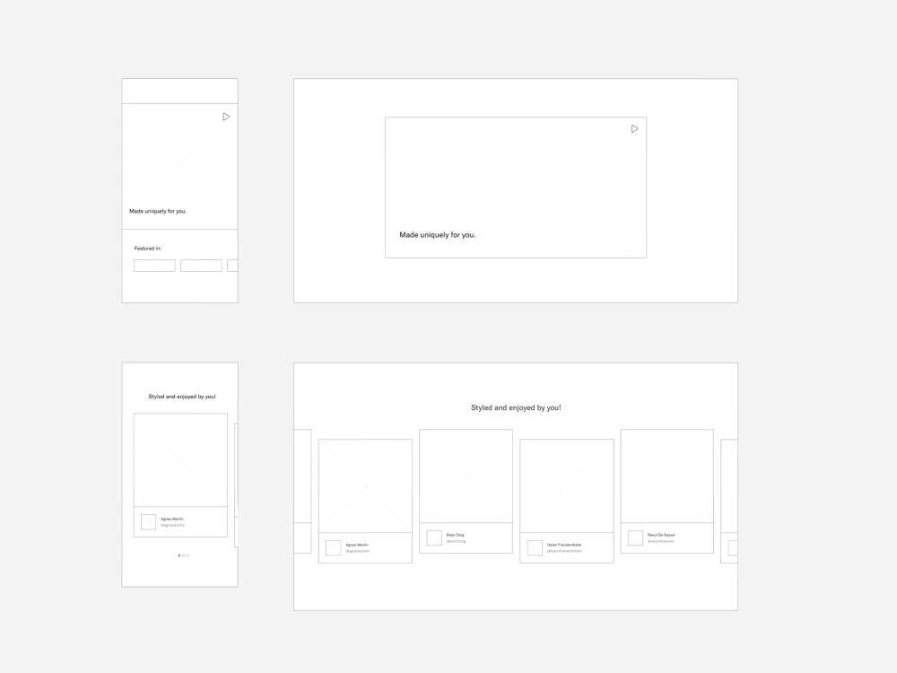 A wireframe for your e-commerce website, designed for driving ...