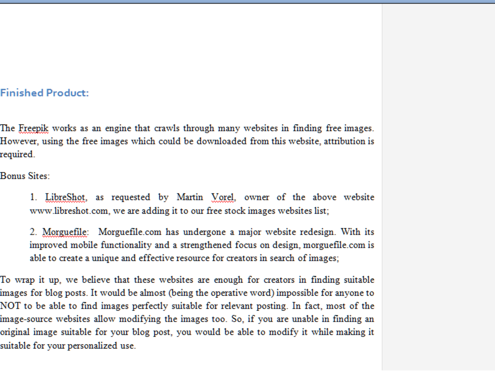 Your document/s edited professionally | Upwork