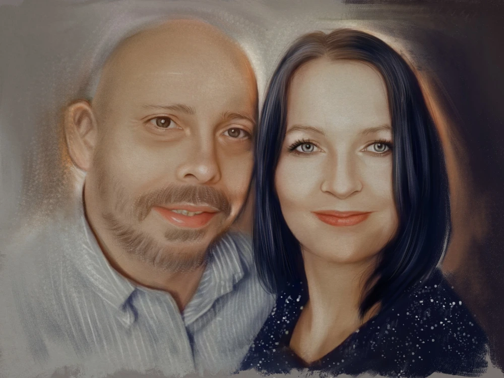A high resolution realistic portrait with painting/sketch effect | Upwork
