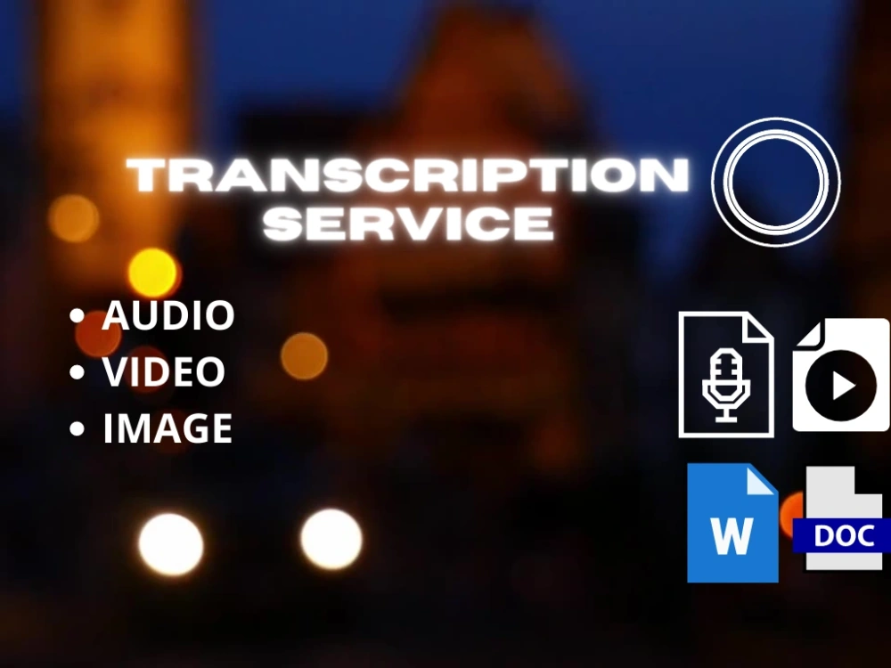 Fast audio, video, and image transcription | Upwork