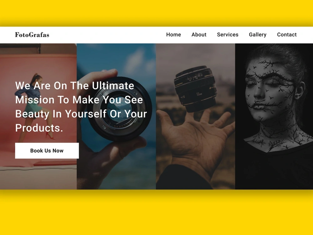 A modern and responsive photography website with booking functionality | Upwork