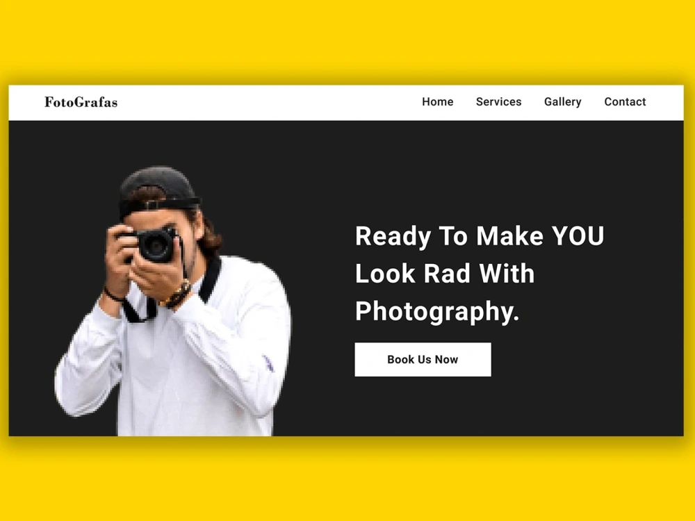 A modern and responsive photography website with booking functionality | Upwork